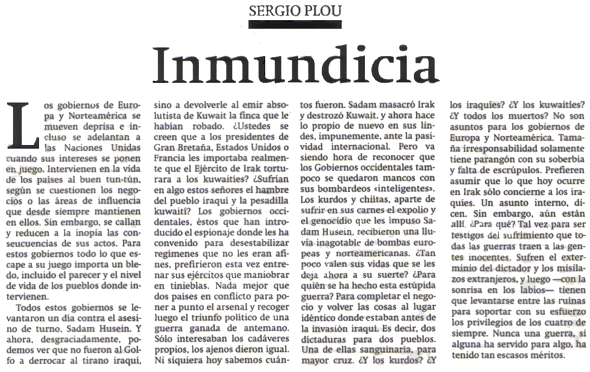 Inmundicia || Sergio Plou