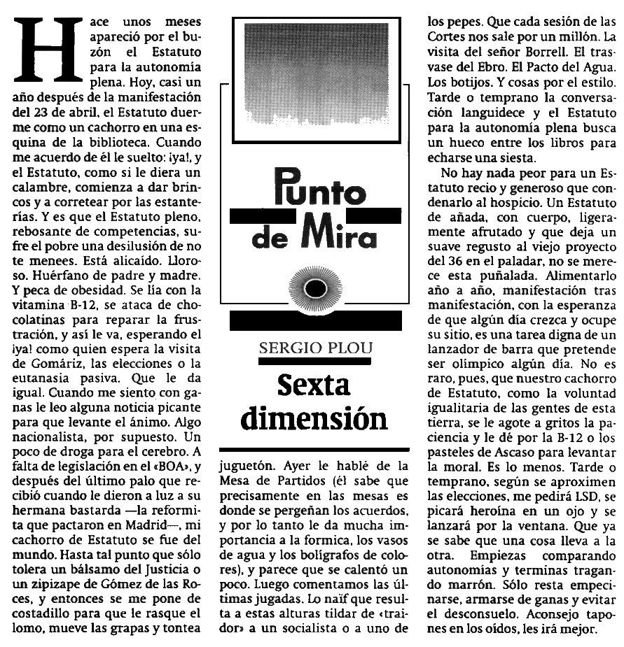 Sexta dimensión || Sergio Plou